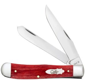 case xx knives smooth old red bone trapper stainless 11320 pocket knife