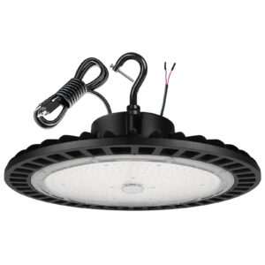 sensan led ufo led high bay light 240w 1-10v dimmable high bay led shop lights 5000k us plug&hook high bay led lights 36000lm etl listed - ideal led shop lights ufo lights led warehouse lights