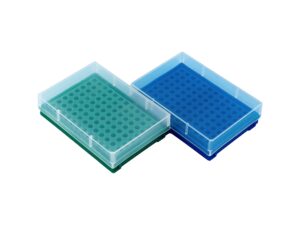 luerflex 96 wells pcr tube rack for 0.2ml 0.1ml strips tubes, the lid is for non-skirted pcr plate pack of 2