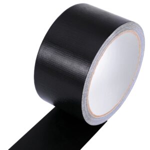 reniteco black duct tape- 2 inches x 10 yards, heavy duty duct tape, waterproof, resistant, no-residue, uv blocking, pack of 1