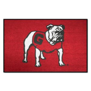 fanmats 35700 ncaa - georgia bulldogs starter mat accent rug - 19in. x 30in.| sports fan home decor rug and tailgating mat