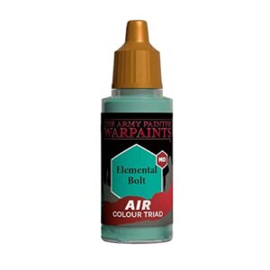 the army painter warpaint air elemental bolt - acrylic non-toxic heavily pigmented water based paint for tabletop roleplaying, boardgames, and wargames miniature model painting