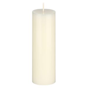 mega candles 1 pc unscented ivory round pillar candle, hand poured premium wax candles 2 inch x 6 inch, home décor, wedding receptions, baby showers, birthdays, celebrations, party favors & more