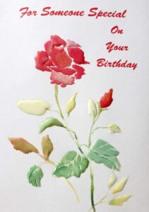 braille embossed birthday greeting card - for someone special