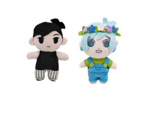 2pcs 8.26 in omori stuffed pillow cartoon cosplay merch prop game figure plush toy