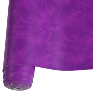 smooth solid color purple faux leather roll 12"x53"(30cmx135cm), material for making crafting,making handicrafts,leather earrings, bows, diy sewing (purple)