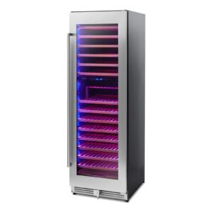 THOR Kitchen Freestanding 24-Inch Dual Zone Wine Cooler in Stainless Steel - Model TWC2403DI