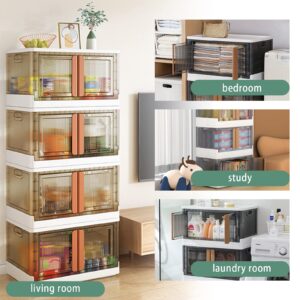 Luseba Storage Bins with Lids - Collapsible Plastic Storage