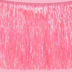 xo, Fetti Pink Iridescent Fringe Banner - 5 Ft. | Bachelorette Party Decorations, Birthday Party Decor, 21st Bday Decor, HBD, Photo Booth Banner Backdrop