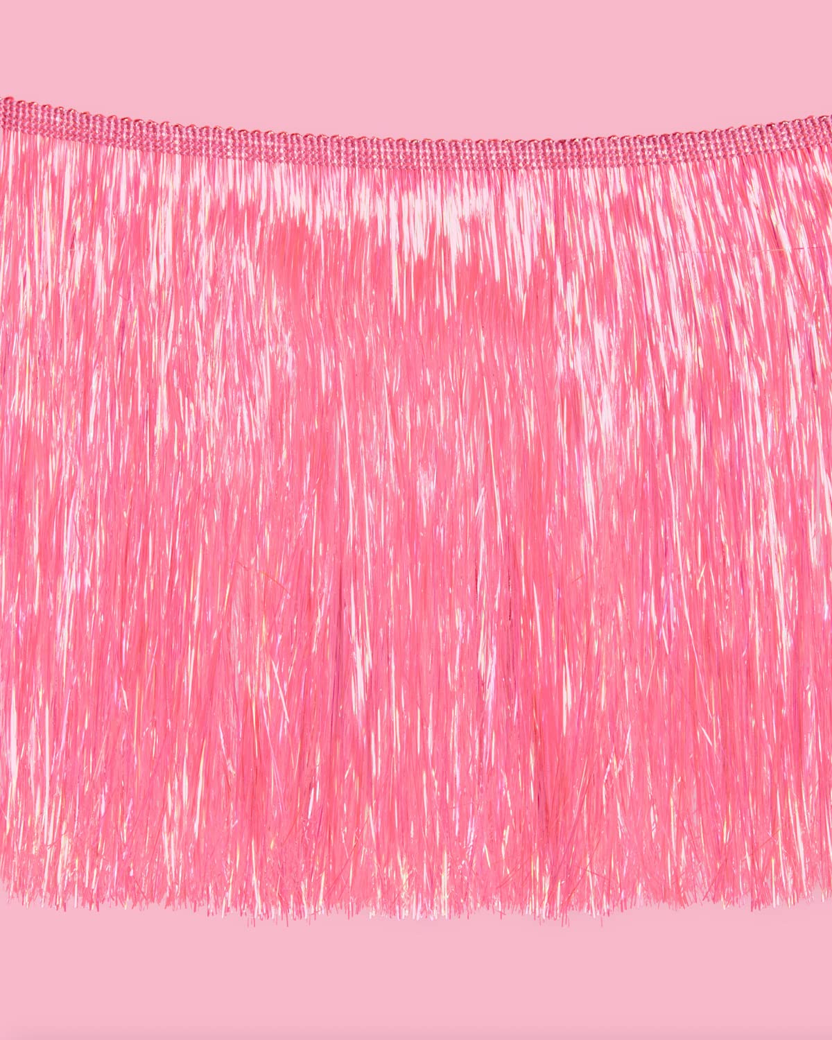 xo, Fetti Pink Iridescent Fringe Banner - 5 Ft. | Bachelorette Party Decorations, Birthday Party Decor, 21st Bday Decor, HBD, Photo Booth Banner Backdrop