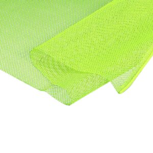 meccanixity 120cm/46.8inch mesh fabric lightweight sheer slightly stretchy for backpack pocket and straps, netting clothes, netting bag, shopping bag lemon yellow 1yard