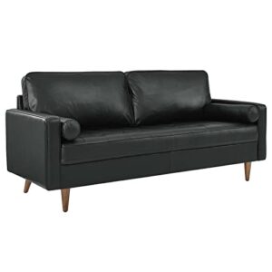 modway valour, 73" sofa, black