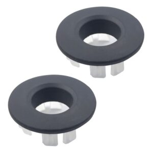 2pcs sink overflow ring matte black bathroom sink basin trim overflow cover hole insert ring caps brass kitchen bath sink round drain cover parts