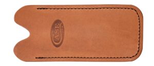 case xx genuine leather embossed slip pouch for medium pocket knives 41410