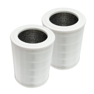 pureburg replacement filter compatible with bissell air180 air purifier 3496a,part 3502, 2-pack h13 hepa activated carbon 2-in-1 3-stage filtration air clean