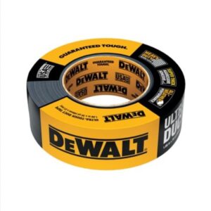 dewalt ultra-tough black duct tape, single roll, 1.88 in x 30 yd