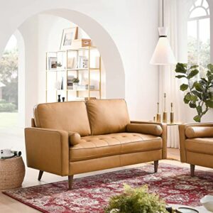 modway valour love seats, loveseat, tan