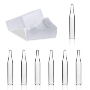 pekybio vial insert, 5x31 mm clear glass insert conical base, volume 200 ul, pack of 100