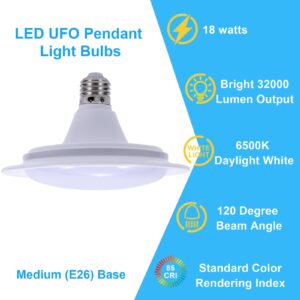 Radar Motion Sensor Light Bulbs, E26 Base, Non-Dimmable, 18W (150W equivalent) Dusk to Dawn Motion Activated LED Security Light for Hallway, Garage, Basement, Frontdoor, Balcony (Cool White, 1 Pcs)