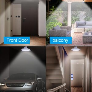 Radar Motion Sensor Light Bulbs, E26 Base, Non-Dimmable, 18W (150W equivalent) Dusk to Dawn Motion Activated LED Security Light for Hallway, Garage, Basement, Frontdoor, Balcony (Cool White, 1 Pcs)