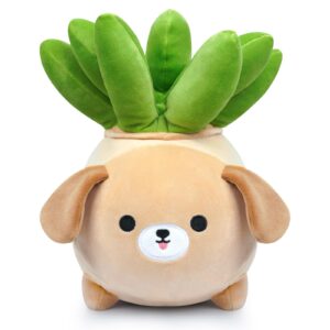 jiajegtgt cute kawaii dog plush pillows stuffed animal hugging pillow, 8inch stuffed cuddle plush toys,birthday gifts for kids girls,boys