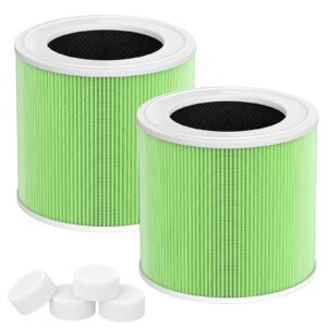 hy1800 replacement filter compatible with chivalz/morento/ayafato/ioiow and loytio purifier, h13 true hepa filter with extra 4-pieces aroma pad