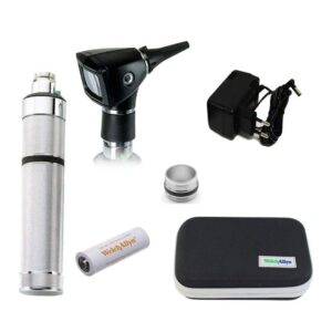 welch allyn 3.5v professional hpx otoscope (rechargeable set with hard case)