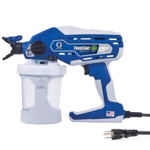 graco 26d280 truecoat 360 single speed paint sprayer, corded electric, (blue/white)