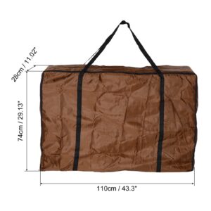 PATIKIL Chair Storage Bag, Waterproof Folding Lounge Chair Cover Carrying Case for Outdoor Camping Chair Beach Chaise Zero Gravity Chair, Brown