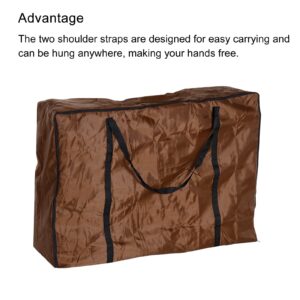 PATIKIL Chair Storage Bag, Waterproof Folding Lounge Chair Cover Carrying Case for Outdoor Camping Chair Beach Chaise Zero Gravity Chair, Brown