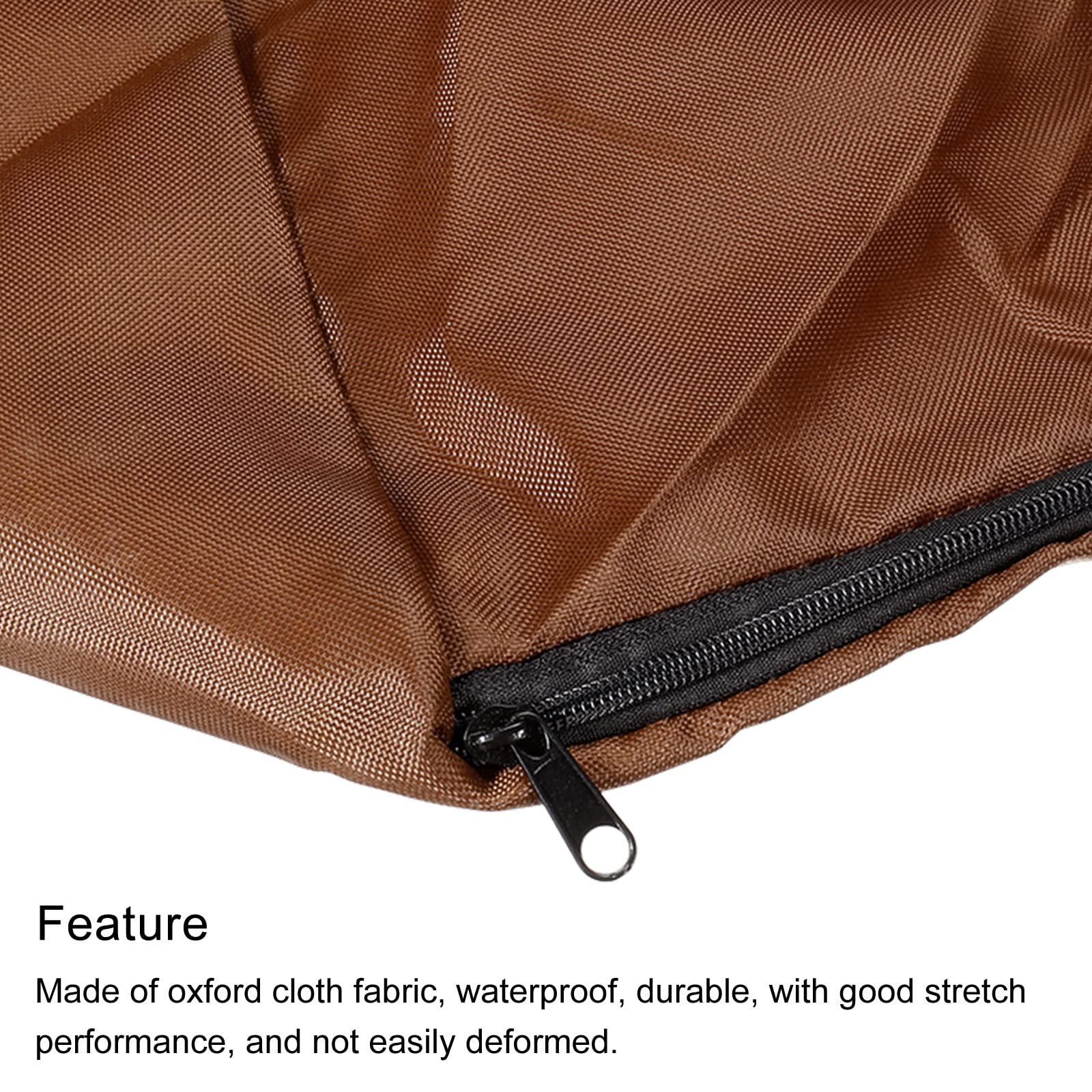 PATIKIL Chair Storage Bag, Waterproof Folding Lounge Chair Cover Carrying Case for Outdoor Camping Chair Beach Chaise Zero Gravity Chair, Brown