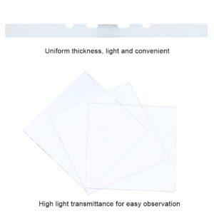 SHAUSE Hemocytometer Blood Count Glass Blood Cell Counting Chambers with 100 Coverslips