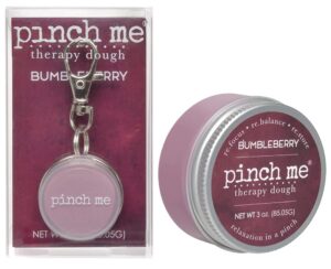 pinch me therapy dough locket combo - holistic aromatherapy stress relieving putty – .3oz clip-on locket scent + 3oz dough bumbleberry