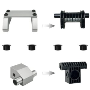 metal drive toggle and clevis mount fit la-z-boy/lazyboy power recliners, includes 4 elastic wear bushings, fits for la-z-boy power rocker recliners