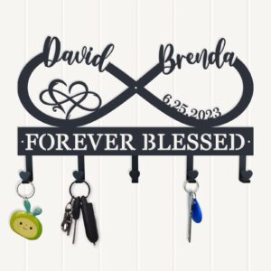 personalized key holder for wall | personalized key hanger with family name | metal key hook | key rack| hooks rack kitchen | custom key hanger for front door | kitchen and home |