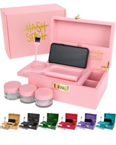 hashstash - the og storage box (pink/gold)