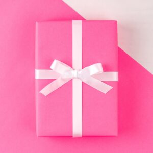 lezakaa pink wrapping paper roll - fluorescent neon solid color paper for birthday, valentine's, mother's day, holiday - 17 inches x 32.8 feet (47.23 sq.ft.)