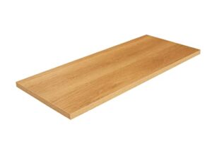 rubbermaid 12"x24" decorative board, golden oak, adjustable shelf, wood for home/garage storage/shelving