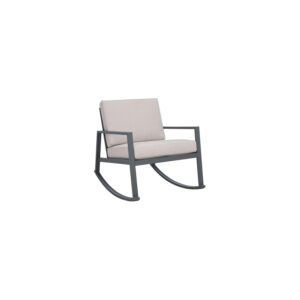 safavieh pat7727b outdoor collection cantor light grey cushion rocking chair