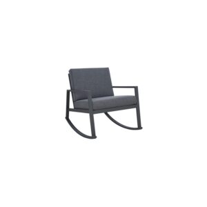 safavieh pat7727a outdoor collection cantor grey cushion rocking chair