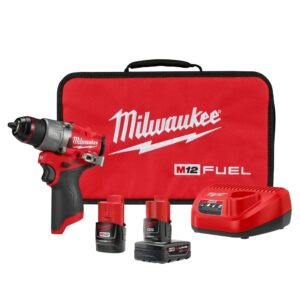 milwaukee electric tool m12 fuel 1/2"" drill driver kit