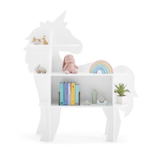 delta children unicorn bookcase - greenguard gold certified, white