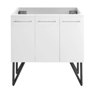 swiss madison well made forever annecy 36" bathroom white bath vanity cabinet