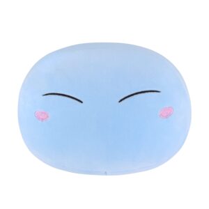 roffatide anime that time i got reincarnated as a slime pillow rimuru tempest plush stuffed throw pillows for bed couch soft birthday gift blue 11 inch