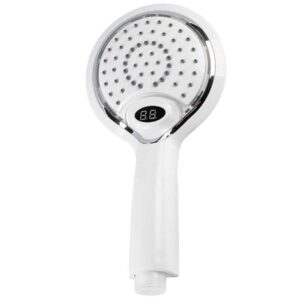 futeni shower head lcd hand shower led handheld shower head with temperature digital display 3 colors change water powered shower sprinkler showerhead