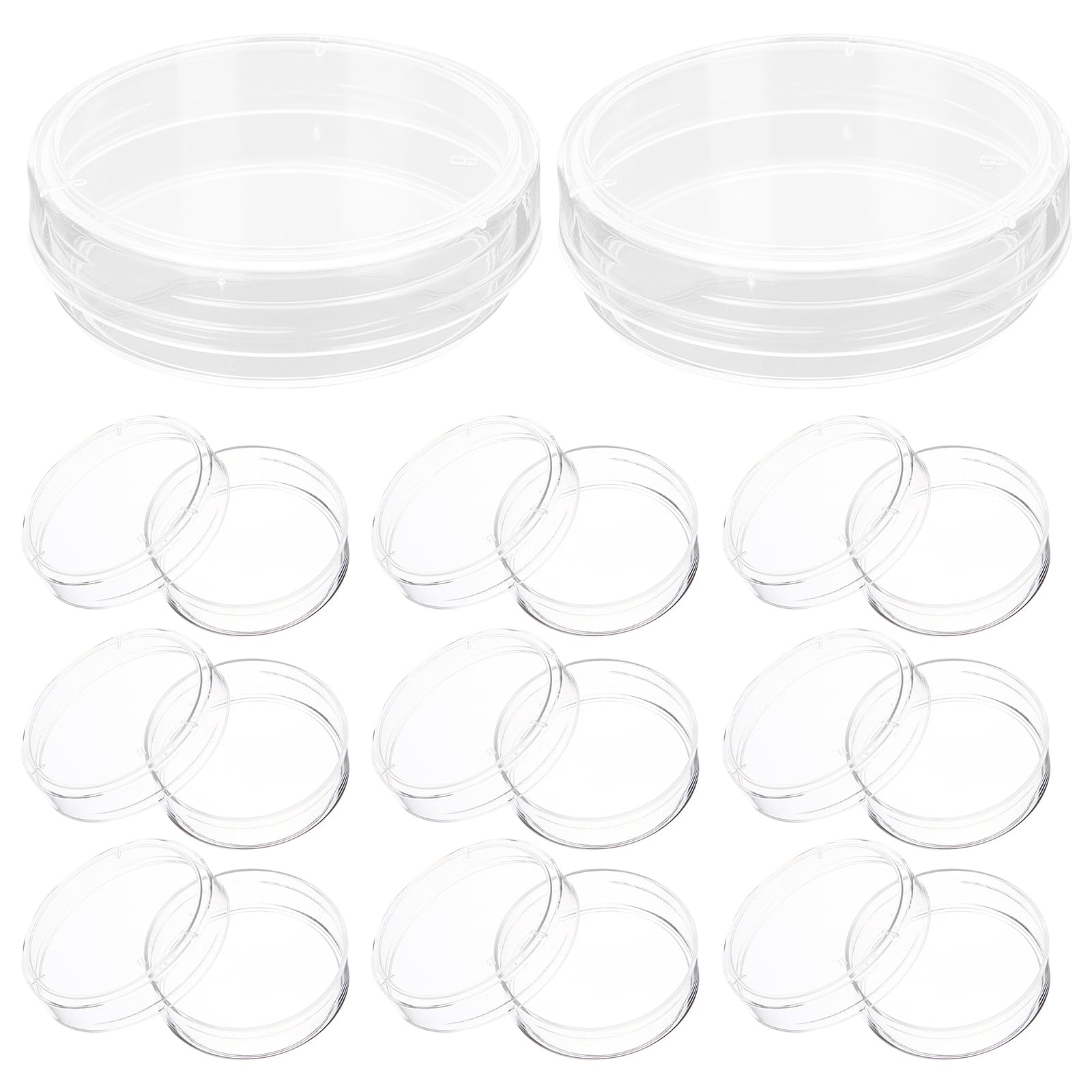 Petri Dishes with Lids:35mm/60mm/70mm Bioresearch Petri Dish Plate Culture Dishes for Science Projects Laboratories Biological Themed Party,30 pcs