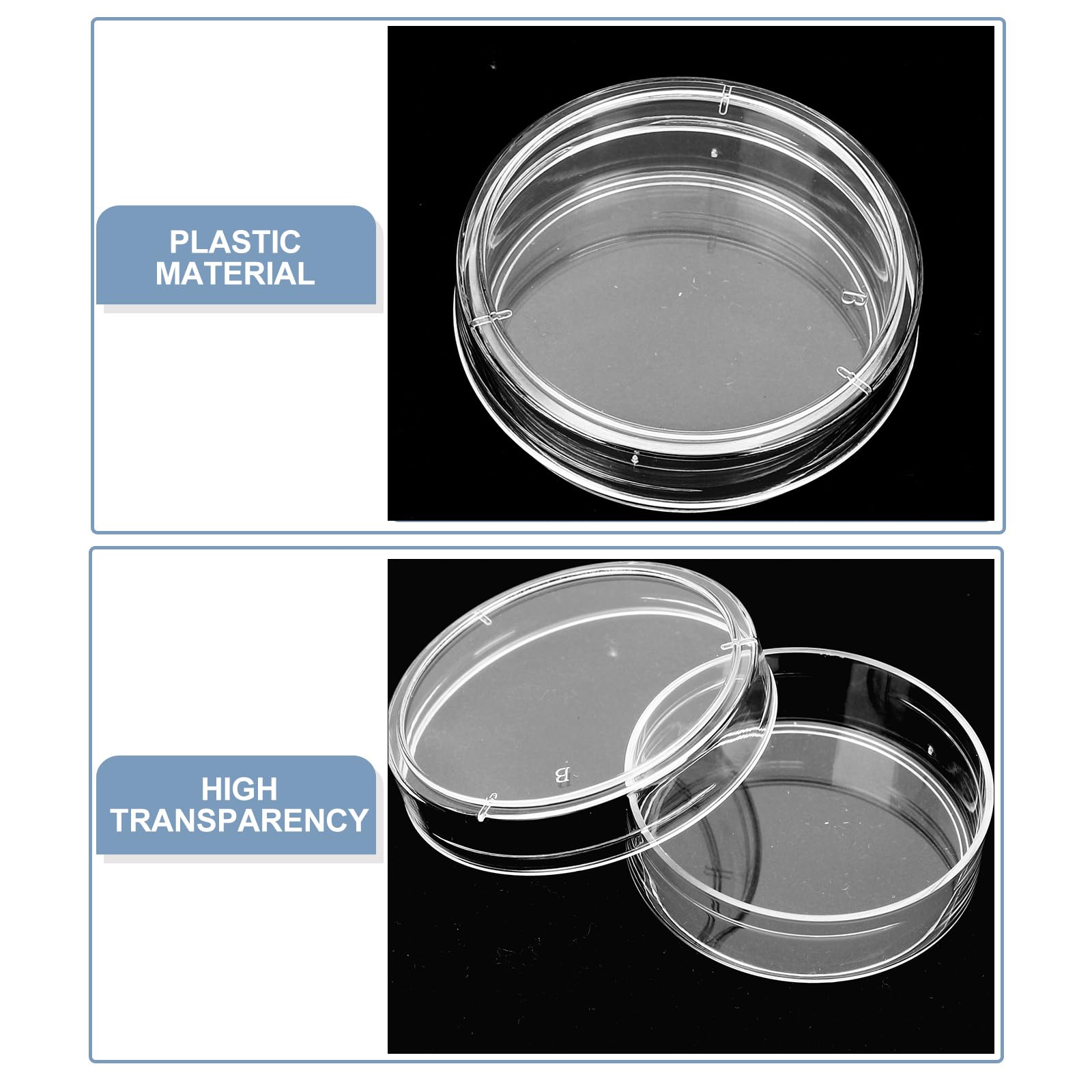 Petri Dishes with Lids:35mm/60mm/70mm Bioresearch Petri Dish Plate Culture Dishes for Science Projects Laboratories Biological Themed Party,30 pcs