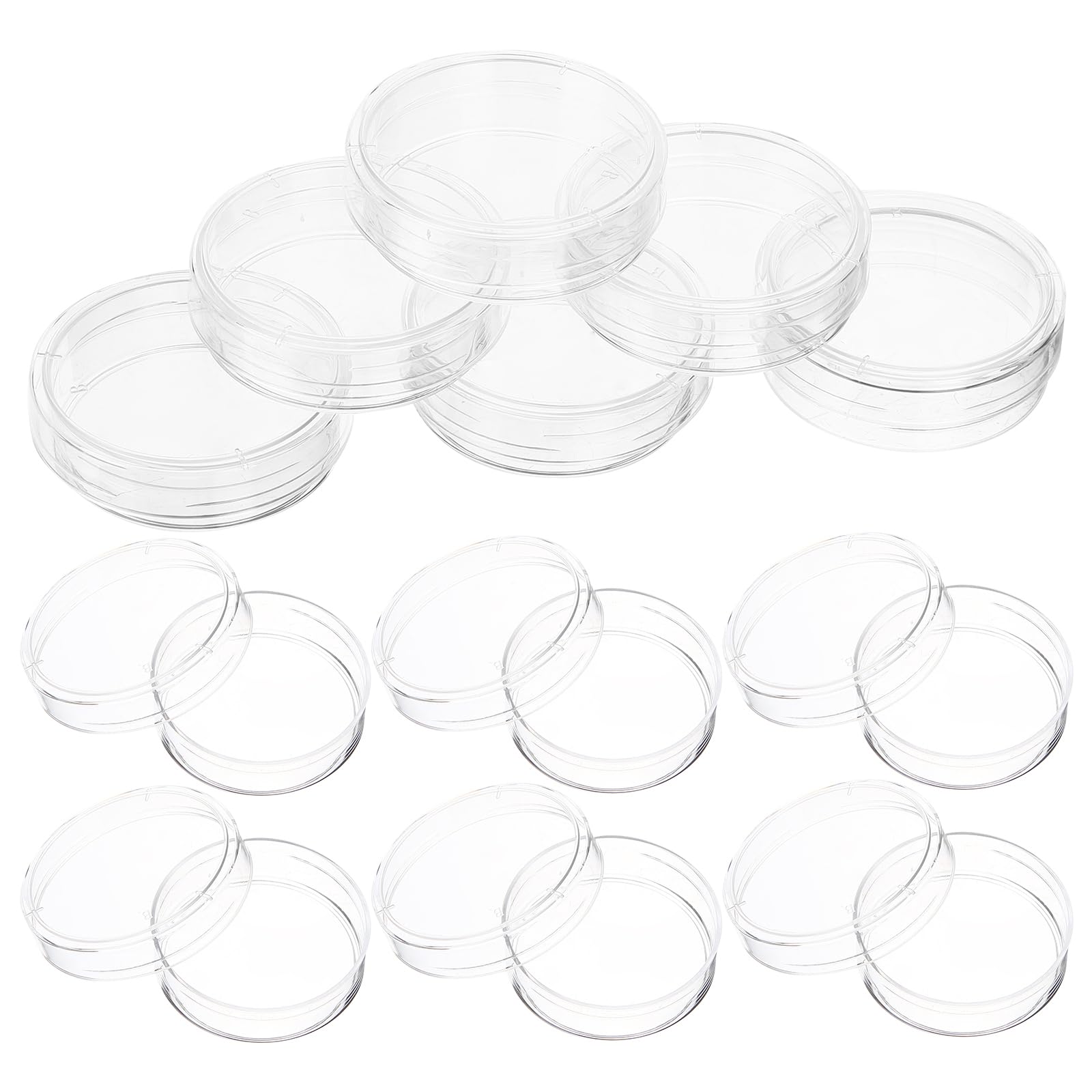 Petri Dishes with Lids:35mm/60mm/70mm Bioresearch Petri Dish Plate Culture Dishes for Science Projects Laboratories Biological Themed Party,30 pcs