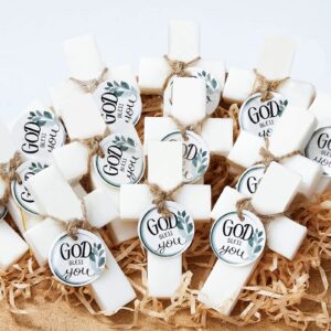 otuuz 24 pcs cross soap baptism favors baby baptism favor scented soap favors baby shower favors christening favors communion favor for guests party wedding birthday gift bridal