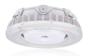 ruggedgrade color selectable 30k/40k/50k - radium ii series - 8,200 lumens - 55 watt - led canopy light - white housing - dlc premium 5.1